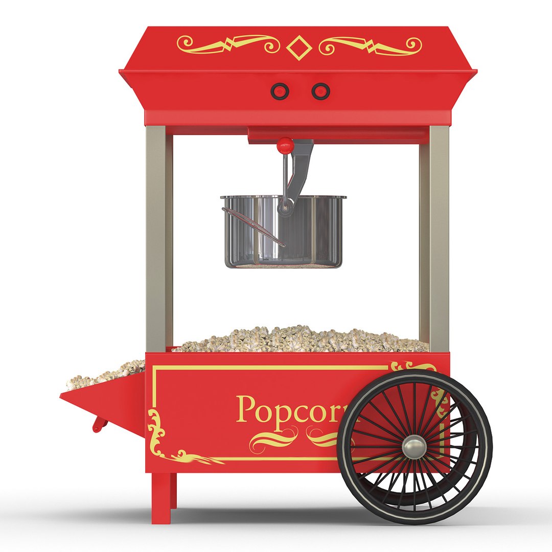 Popcorn Machine 3d Model