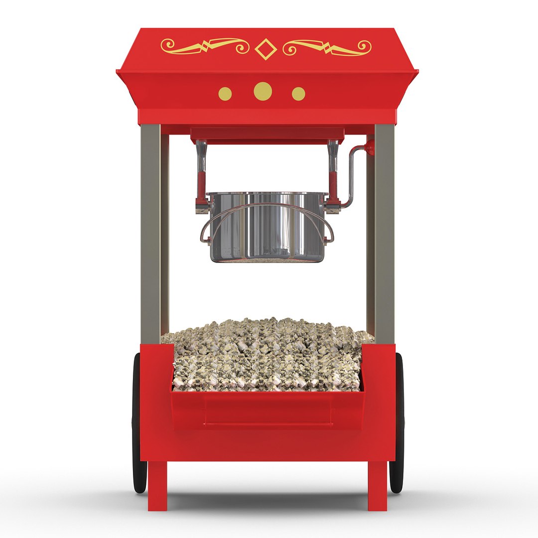 Popcorn Machine 3d Model