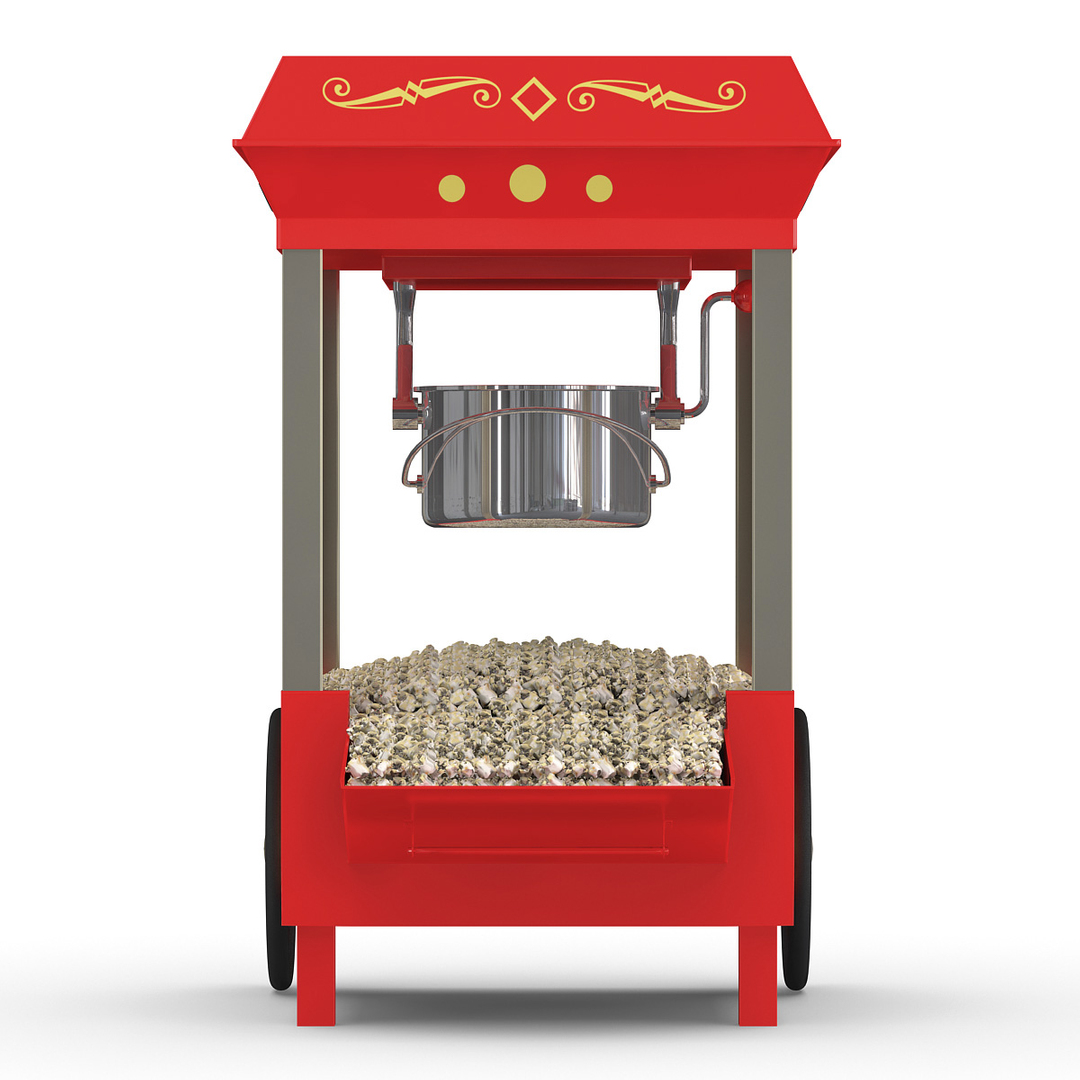 popcorn machine 3d model