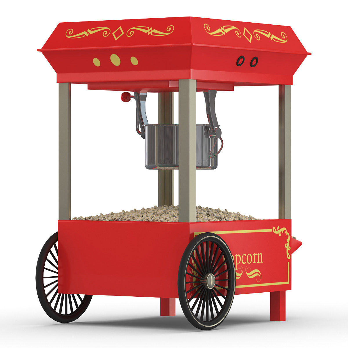 popcorn machine 3d model