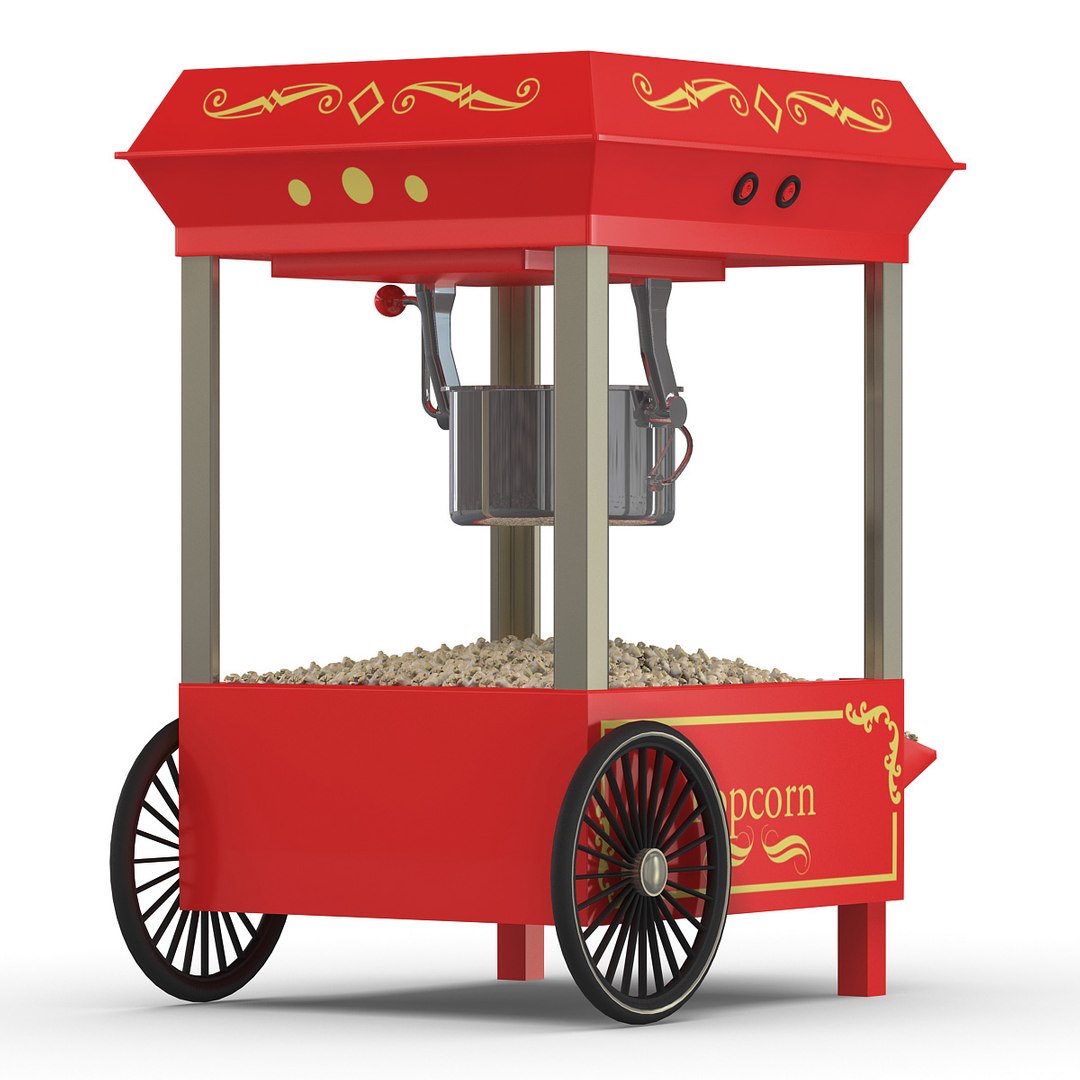 Popcorn Machine 3d Model