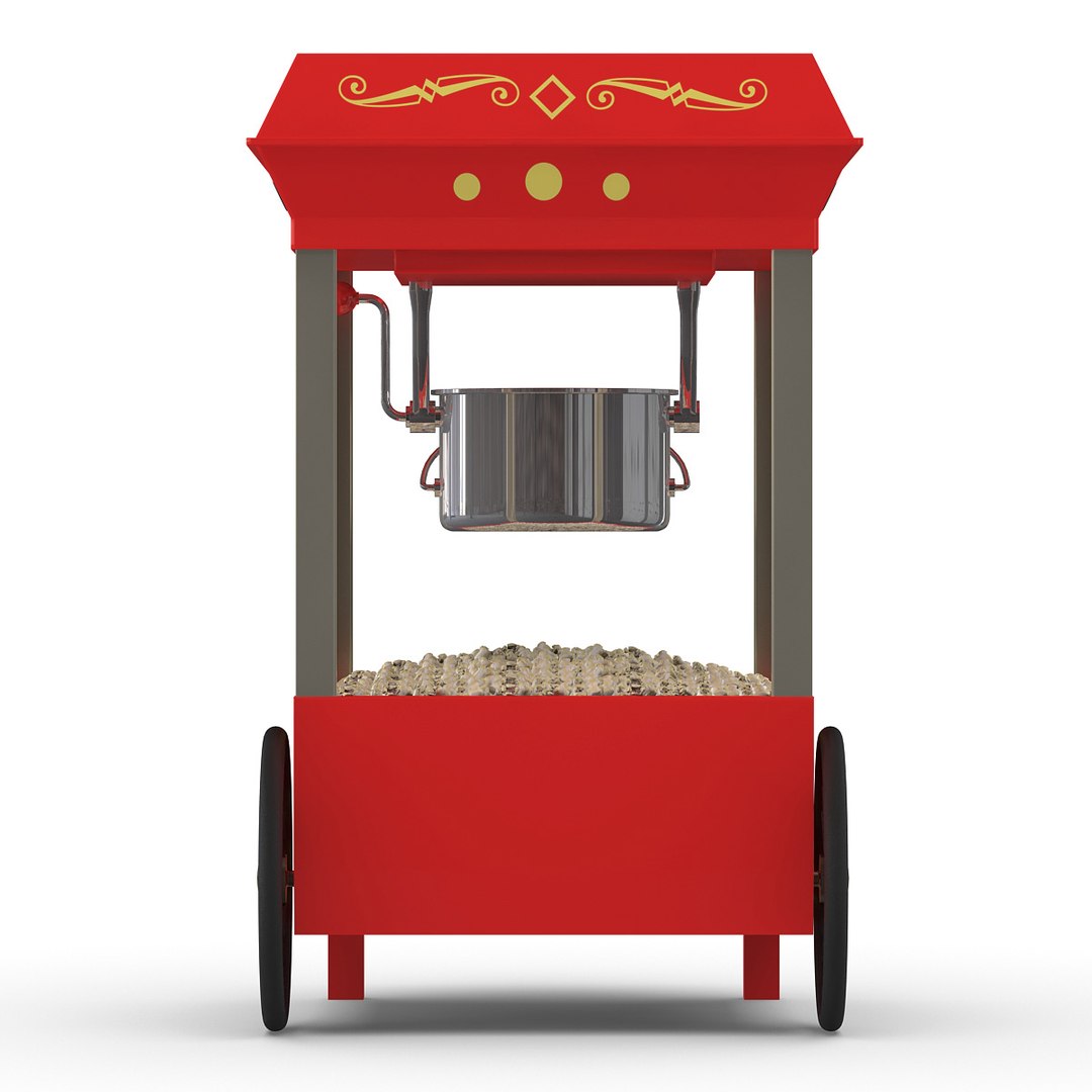 Popcorn Machine 3d Model