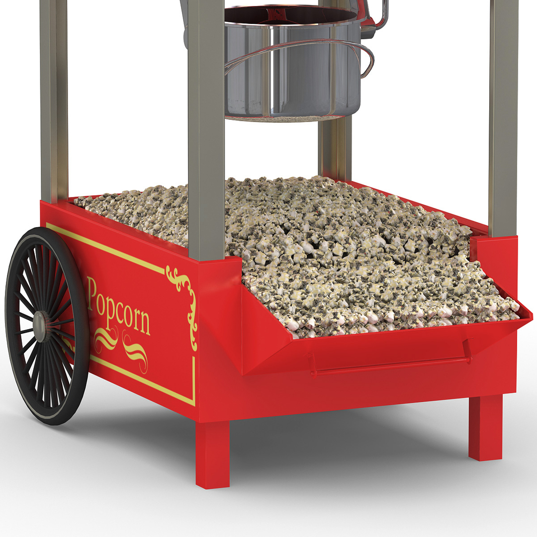 popcorn machine 3d model