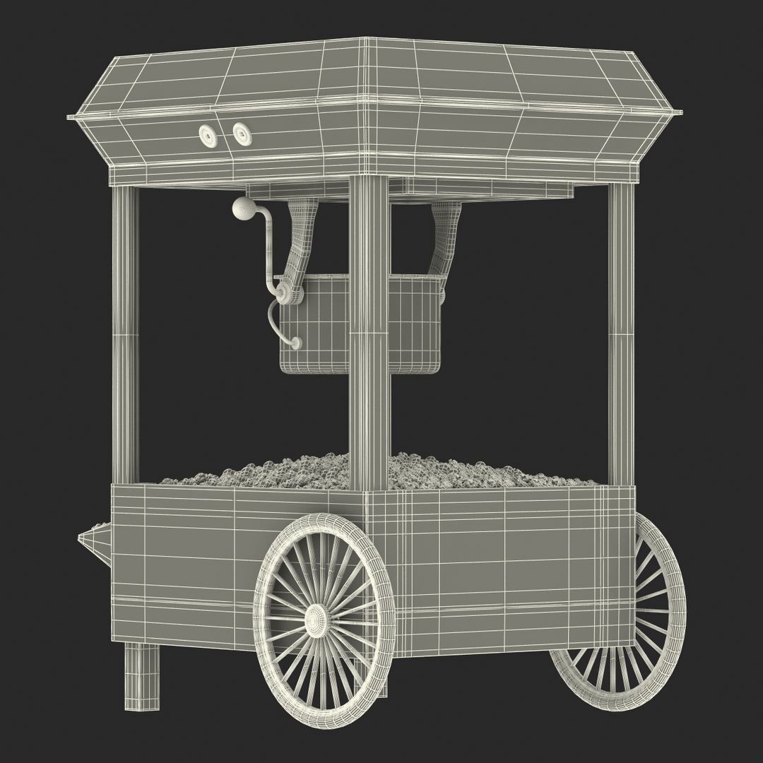 popcorn machine 3d model