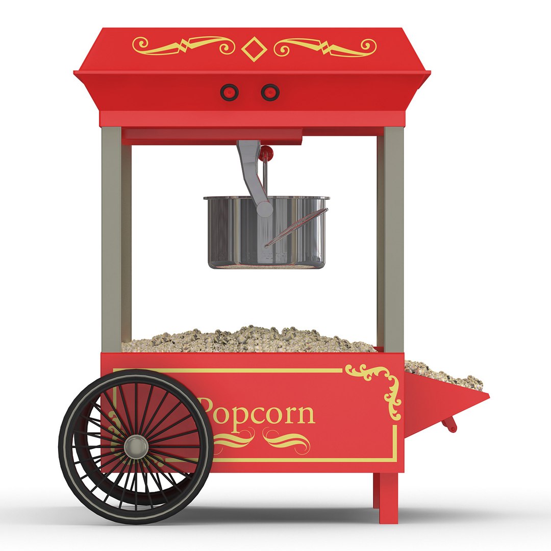 Popcorn Machine 3d Model