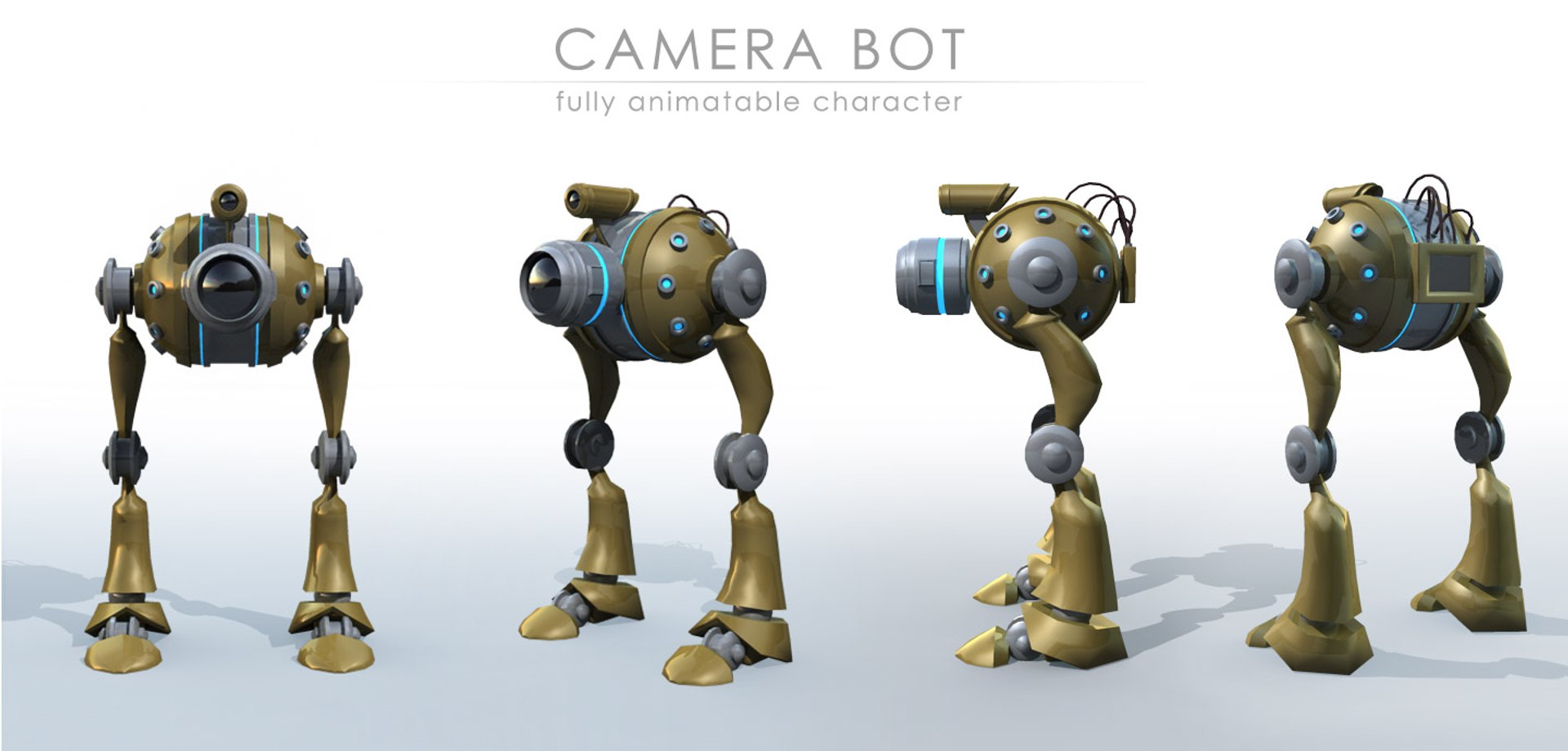 Camera Bot 3d Model