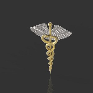 Free STL Symbols-Caduceus Models | TurboSquid