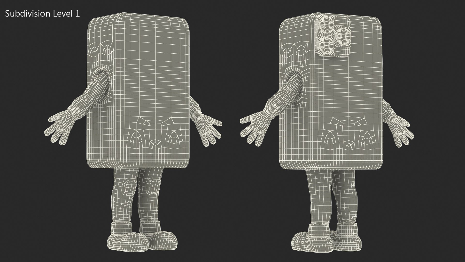 3D Mascot Character IPhone White Rigged For Cinema 4D - TurboSquid 2066093