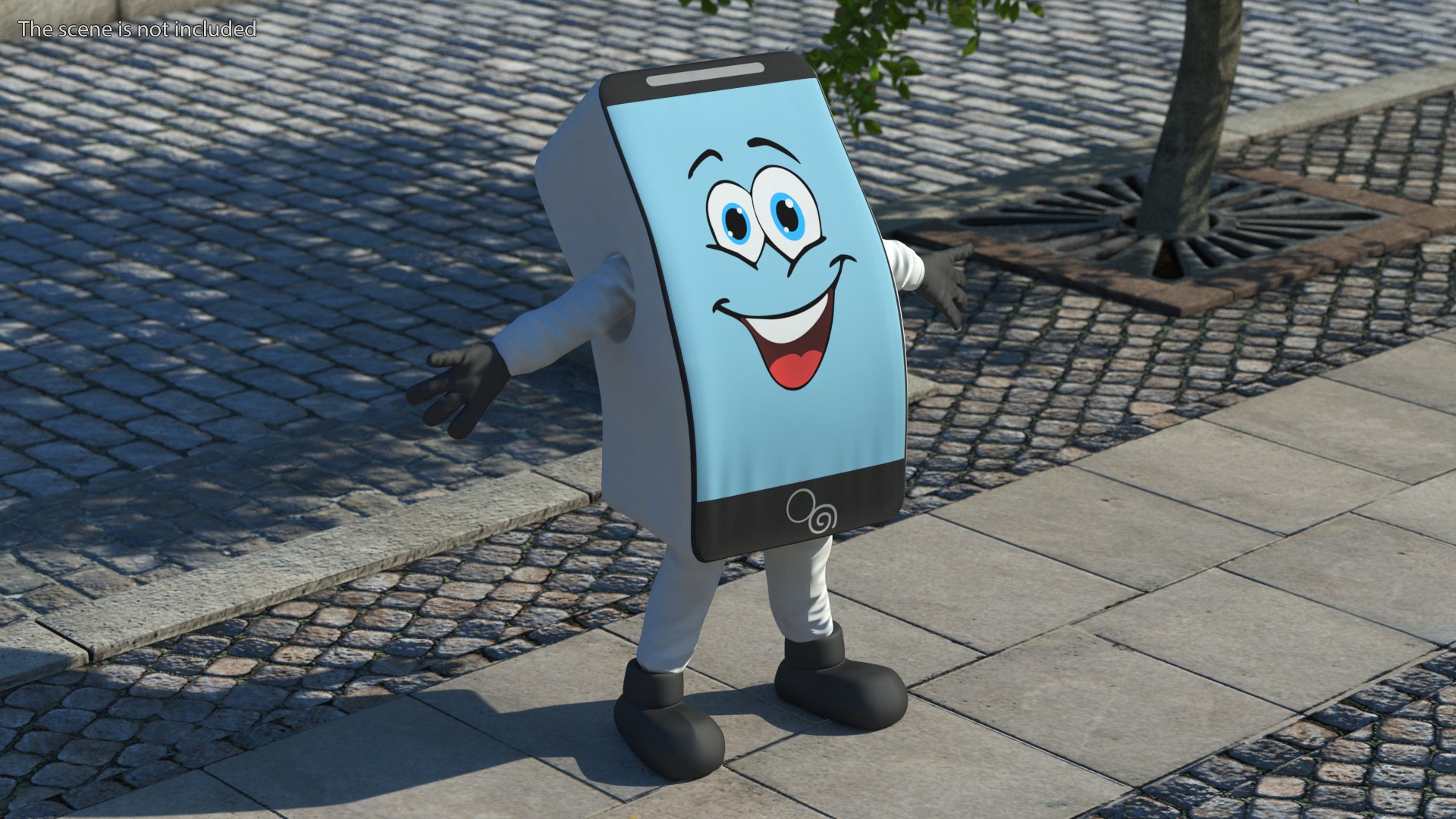 3D Mascot Character IPhone White Rigged For Cinema 4D - TurboSquid 2066093