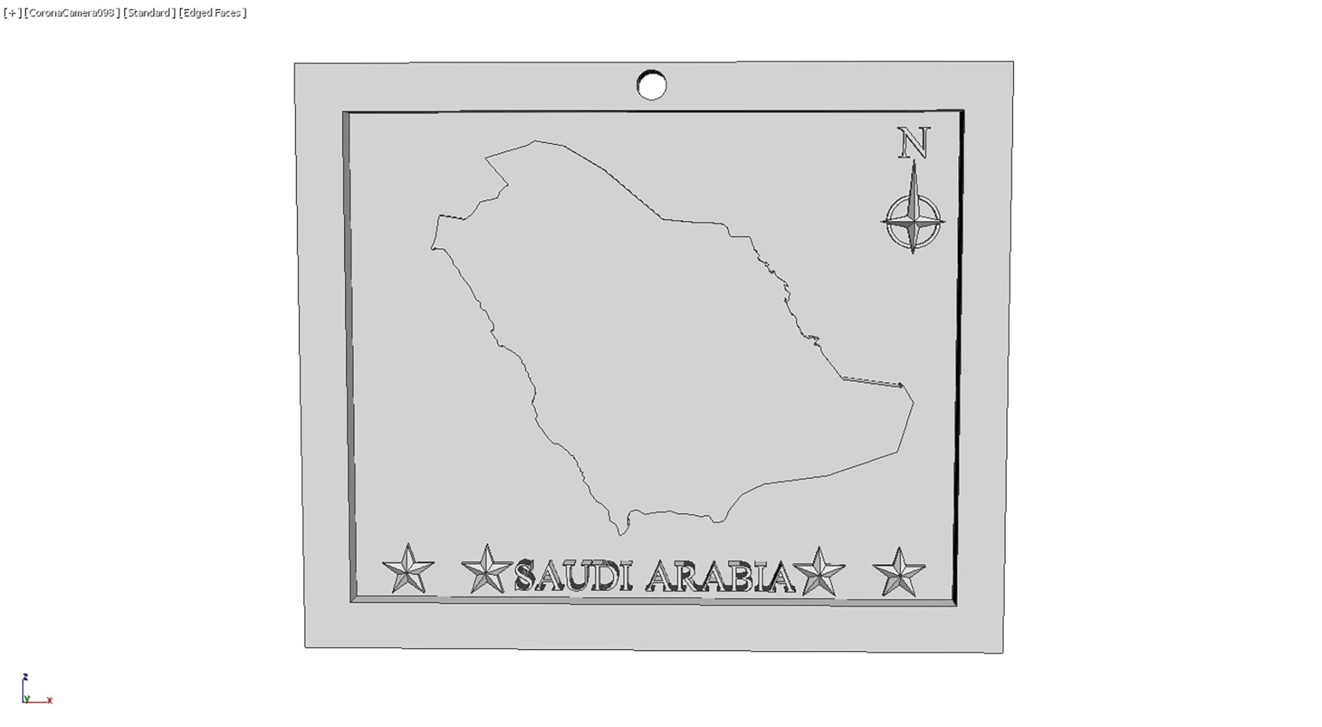 3D Saudi Arabia Map Print model - TurboSquid 1726692