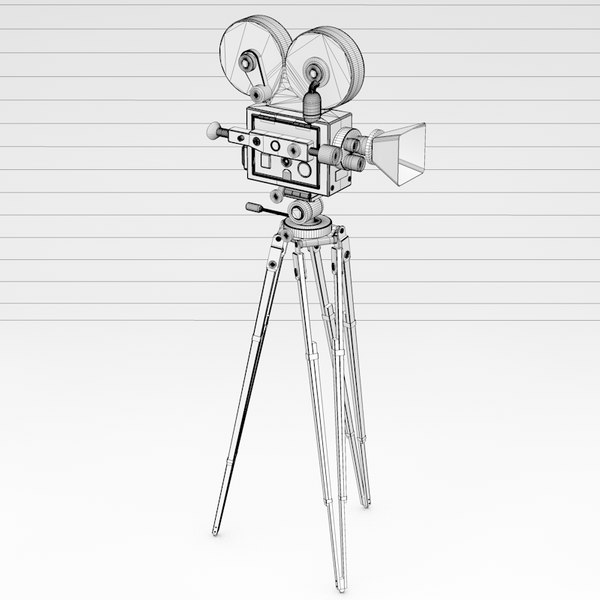 3d model film movie camera