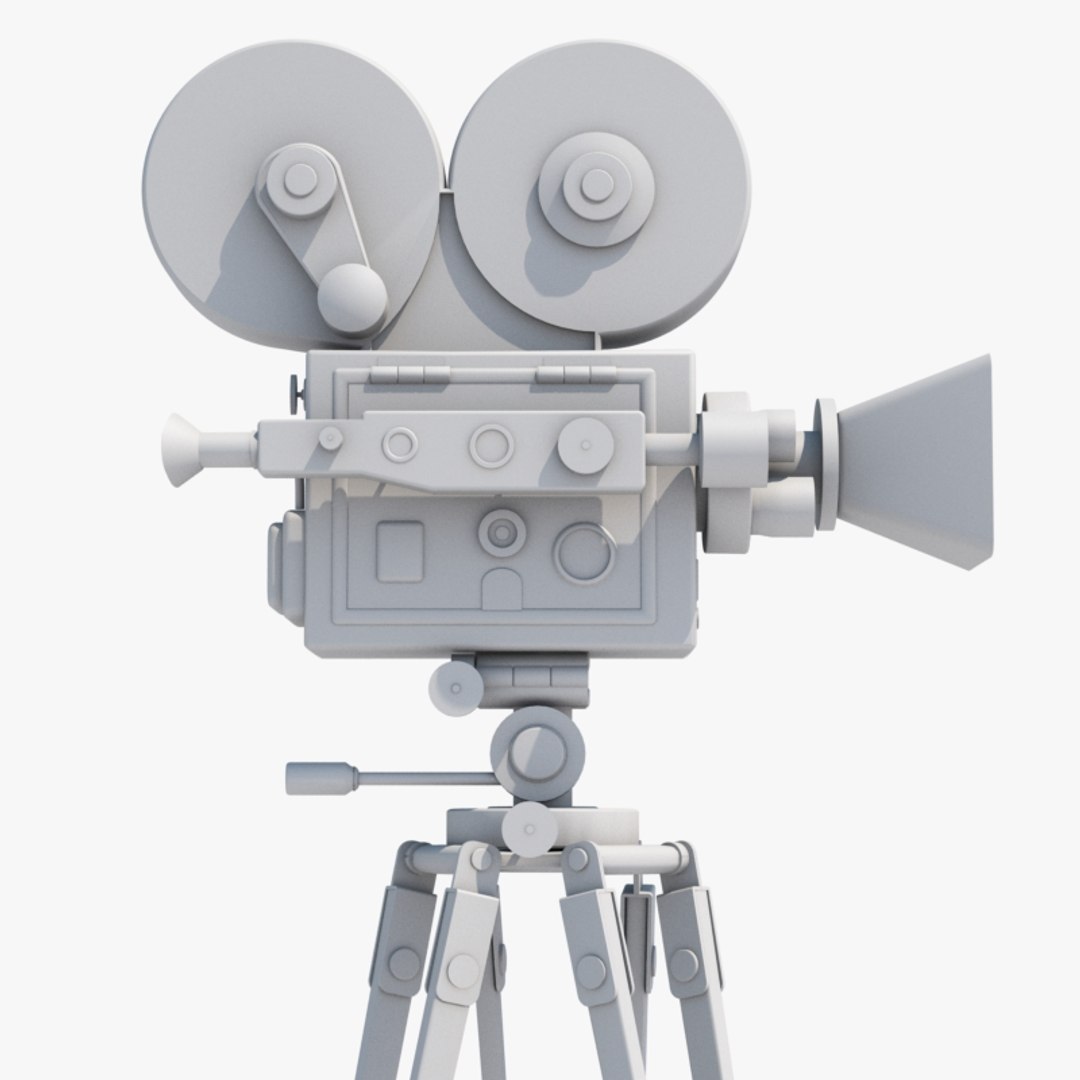 3d Model Film Movie Camera