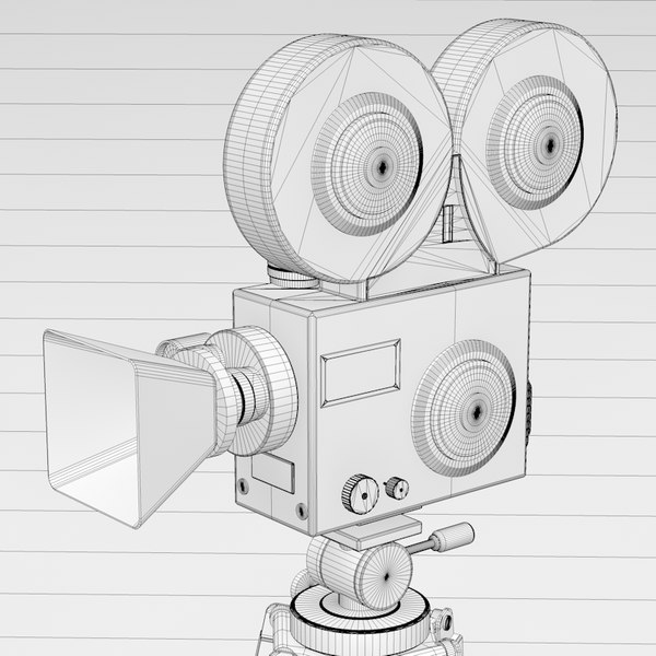 3d model film movie camera