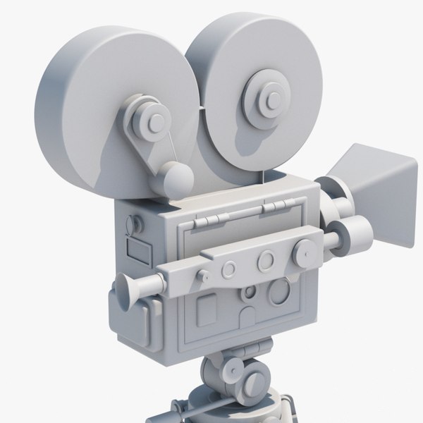 3d model film movie camera