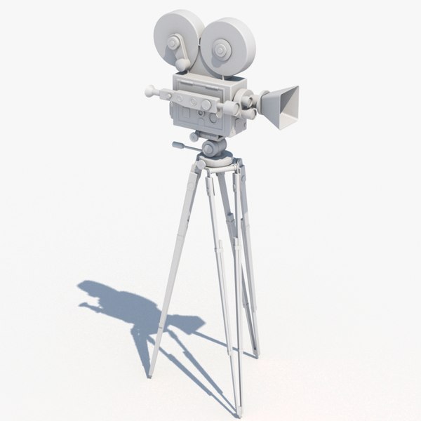 3d model film movie camera