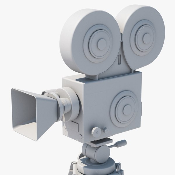 3d model film movie camera