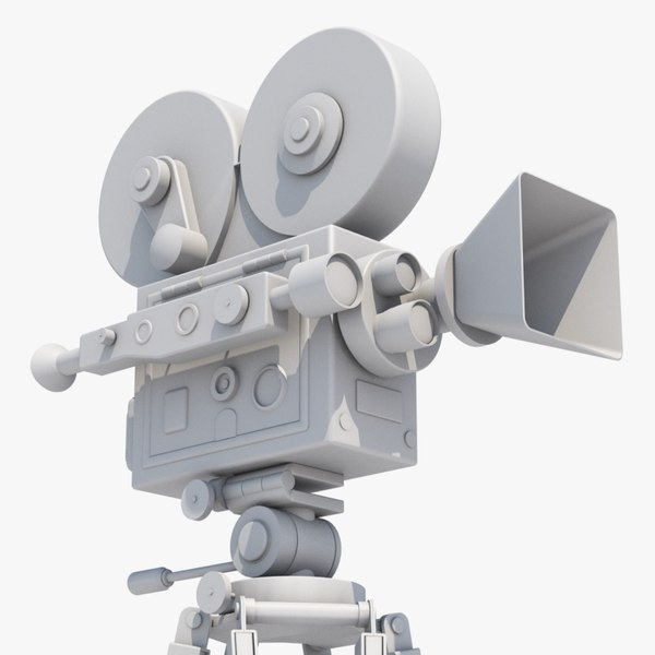 3d model film movie camera