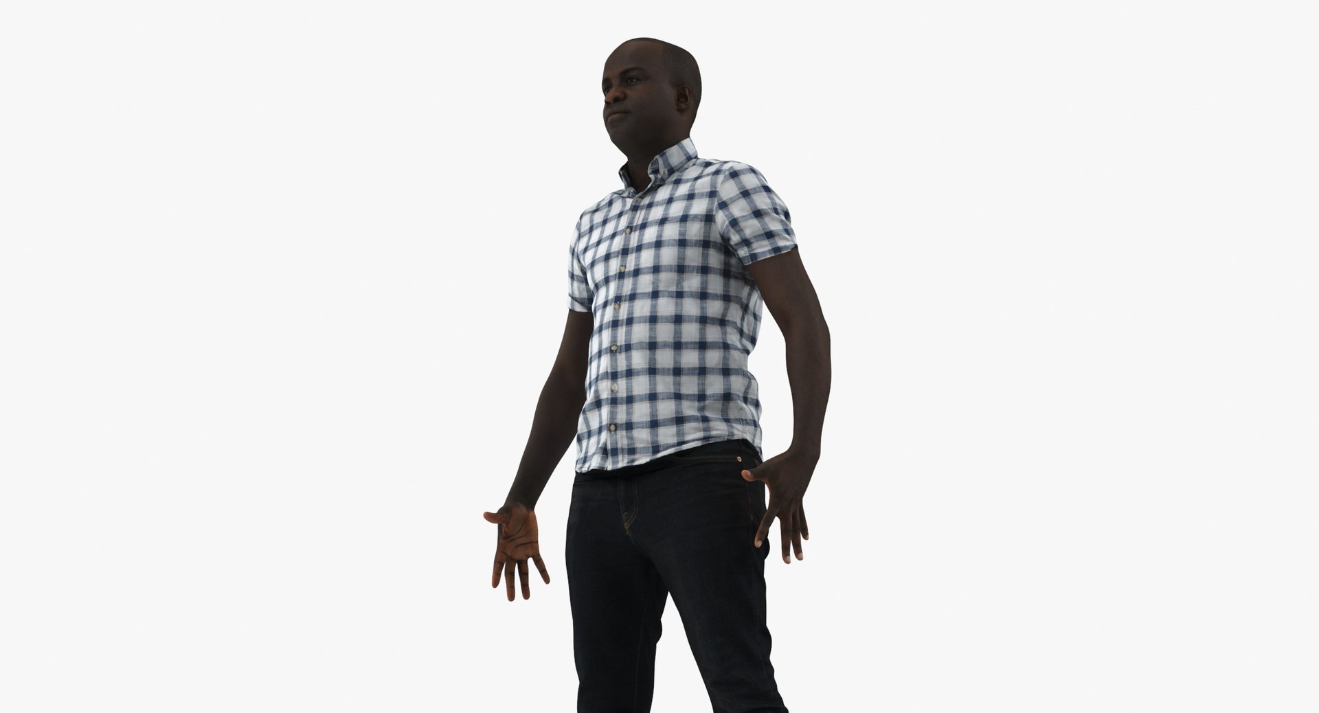 3D Calvin Casual Spring A Pose model - TurboSquid 2018236