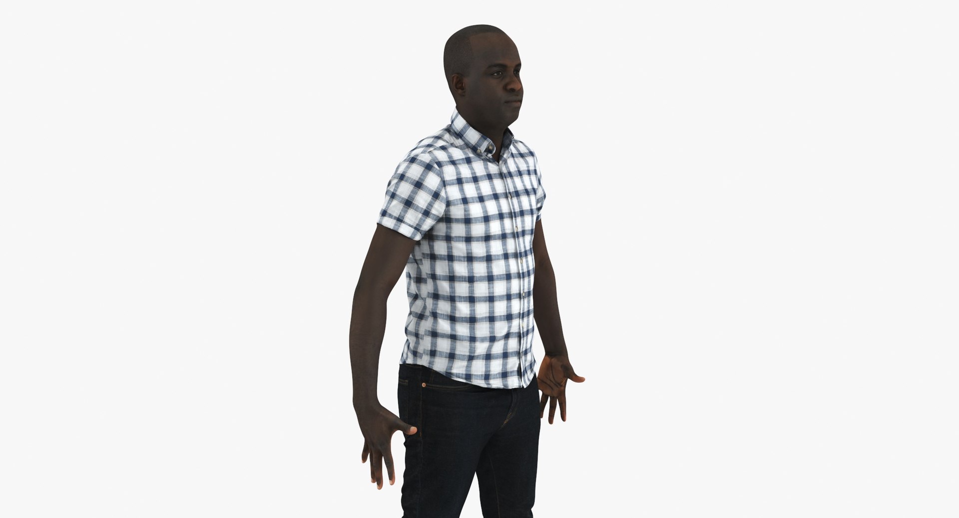 3D Calvin Casual Spring A Pose model - TurboSquid 2018236