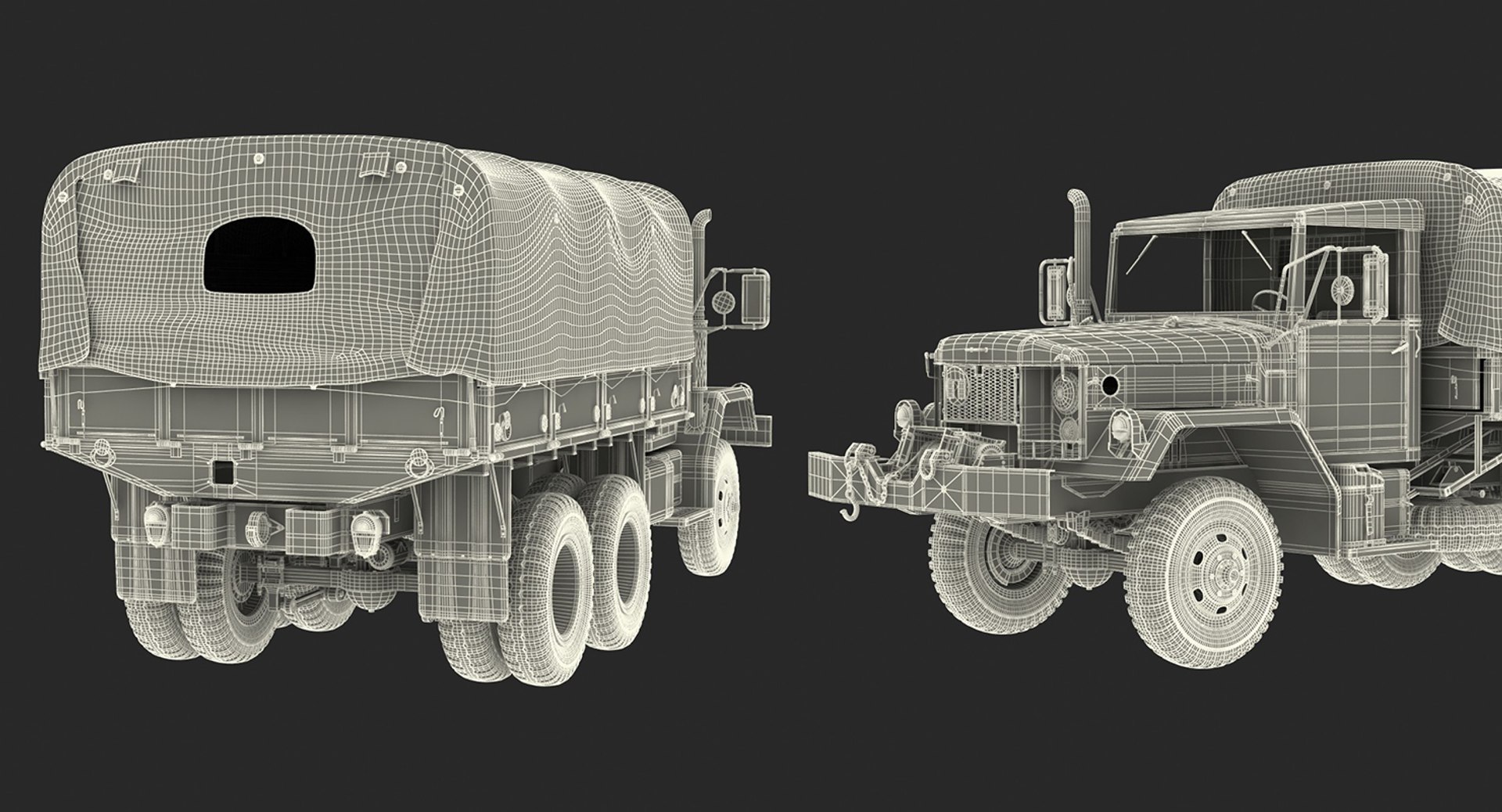 3D military cargo vehicles model - TurboSquid 1203393