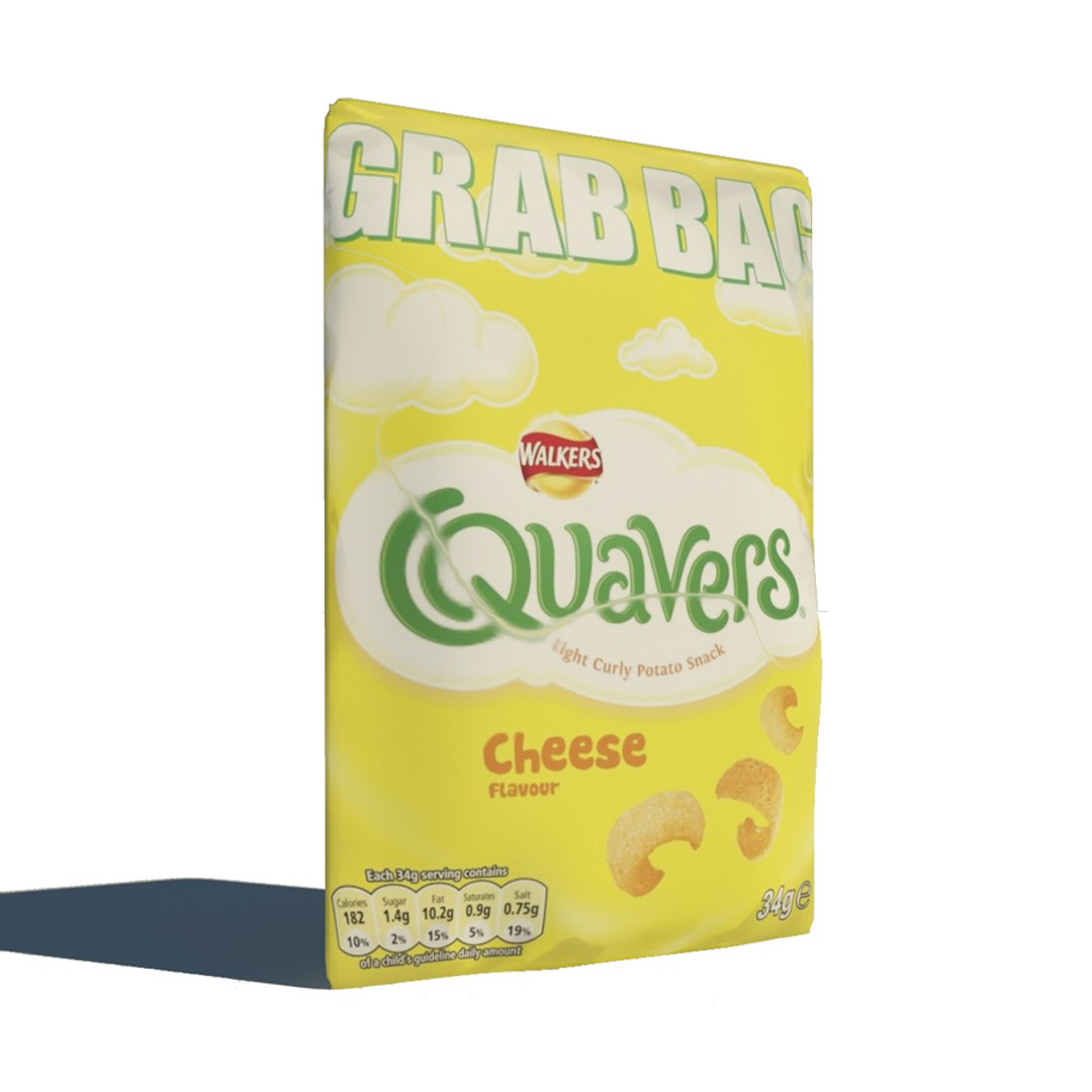 3d Model Of Crisps Quavers