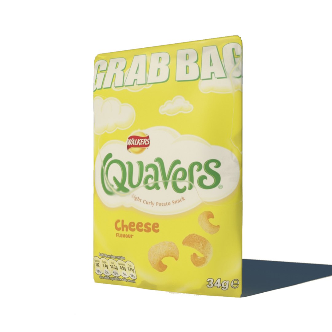 3d Model Of Crisps Quavers