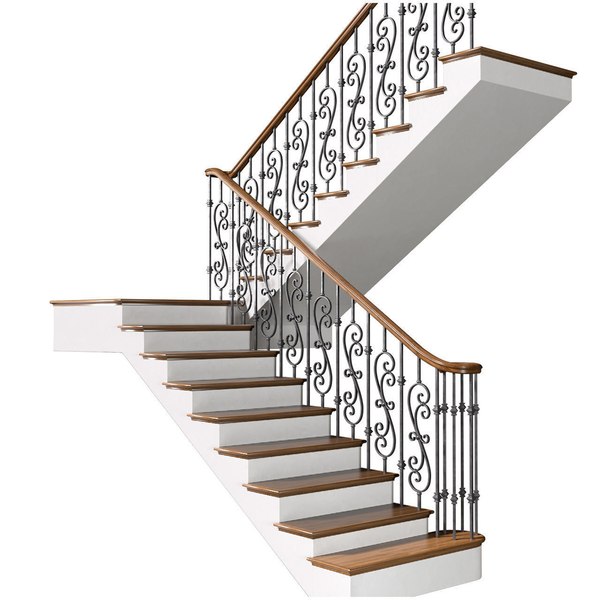 Classic interior stair 3D model 3D - TurboSquid 1909894