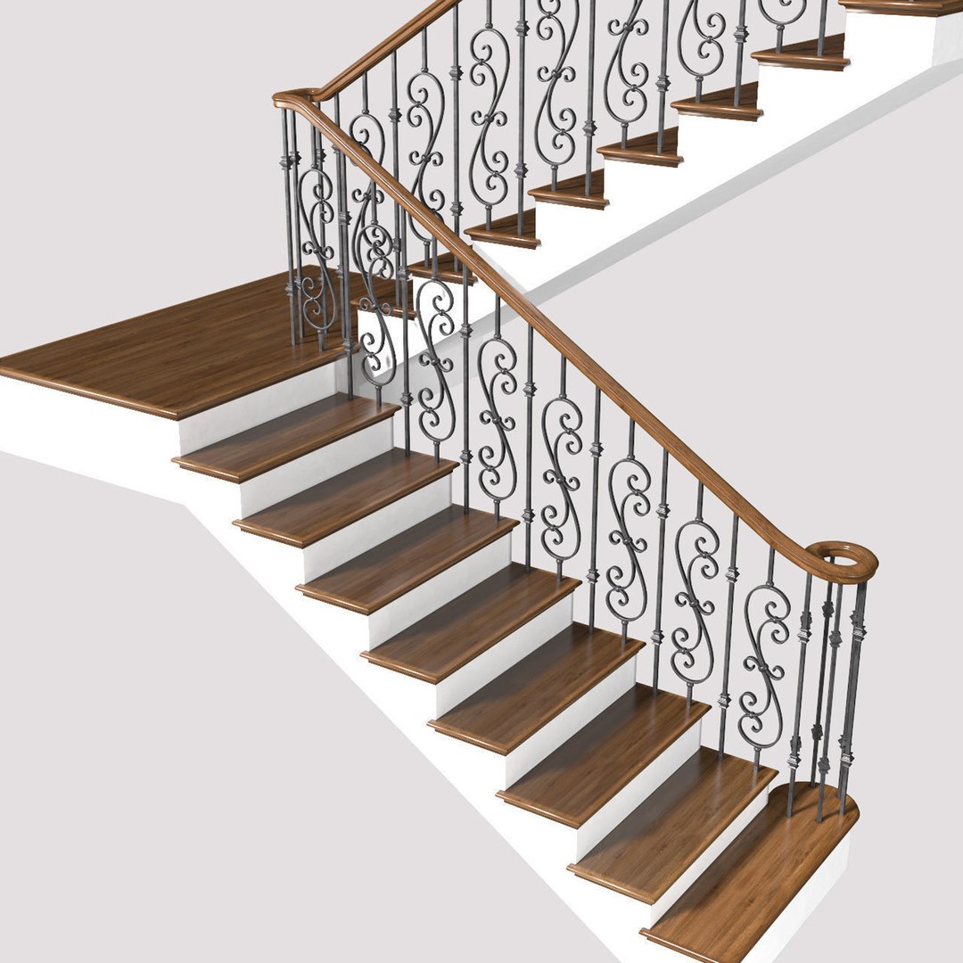 Classic Interior Stair 3D Model 3D - TurboSquid 1909894