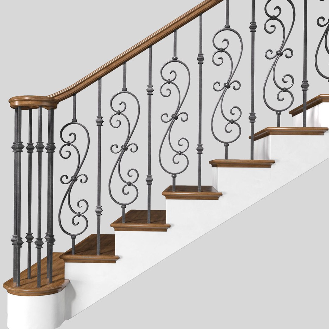 Classic Interior Stair 3D Model 3D - TurboSquid 1909894