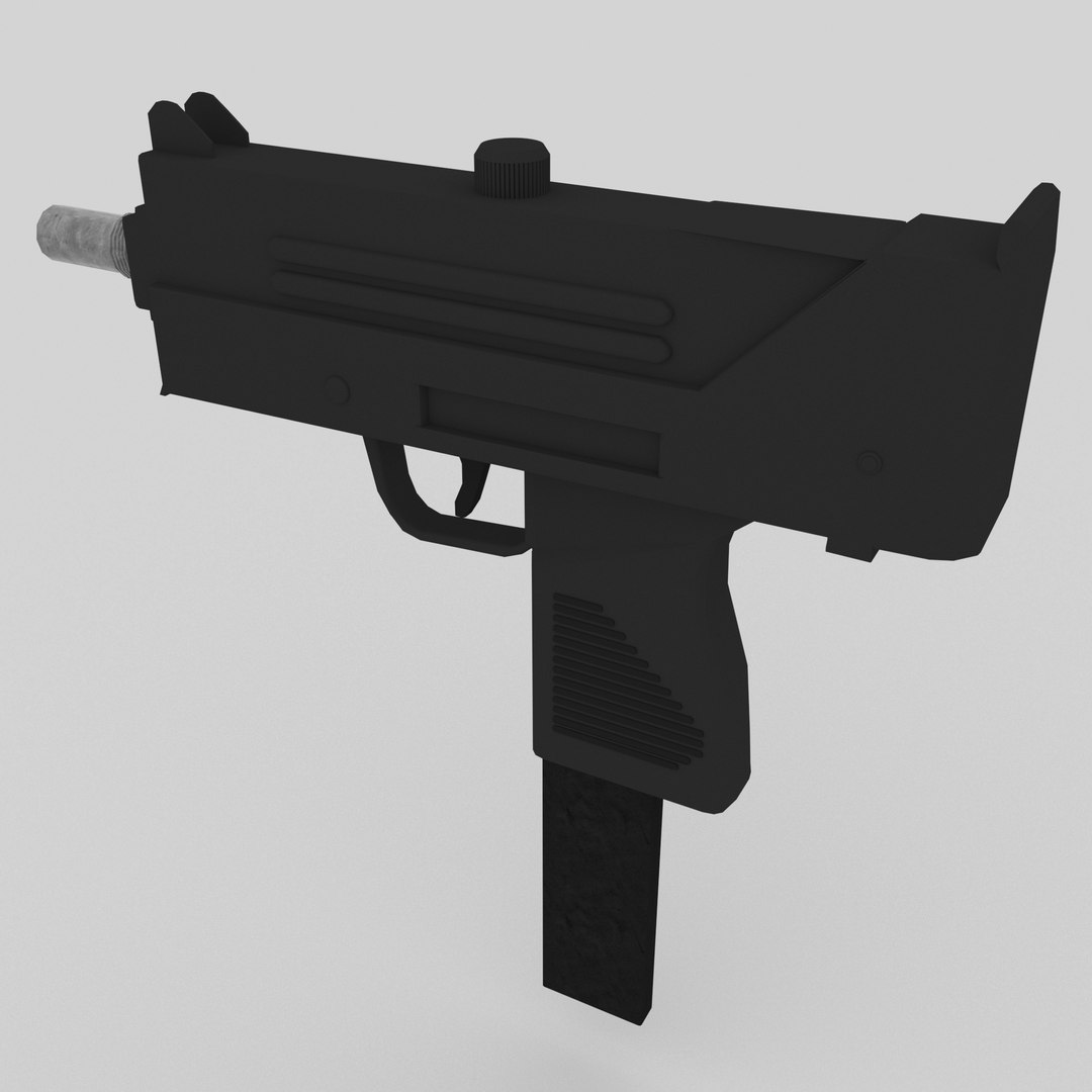 Uzi Gun 3D - TurboSquid 1583939