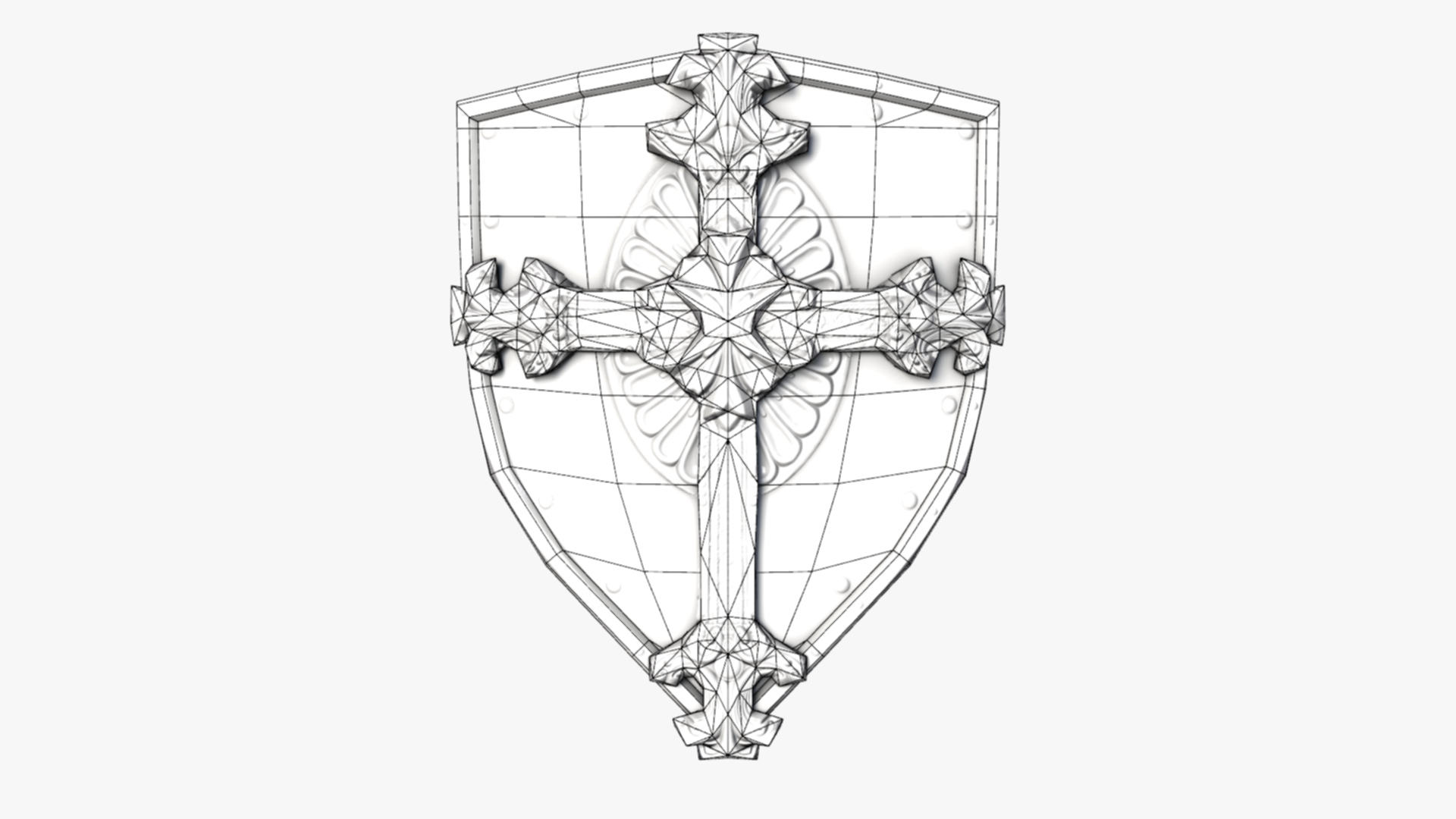 Fantasy Shield RPG Heater Medieval Templar Porpax Greek Aspis Hoplite ...