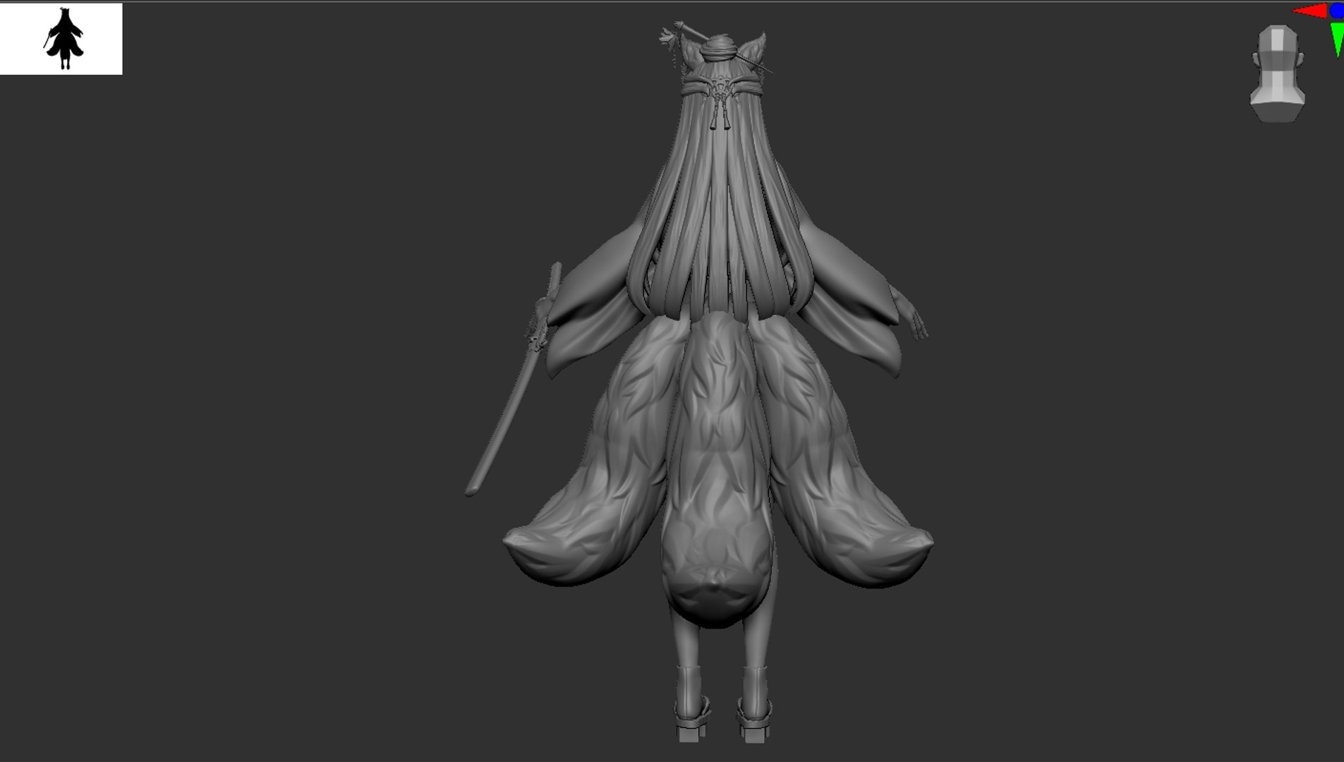 3D Model Kitsune - High Poly Base Mesh - TurboSquid 1726077