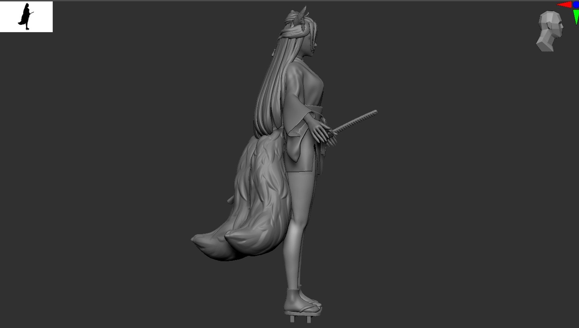 3D Model Kitsune - High Poly Base Mesh - TurboSquid 1726077