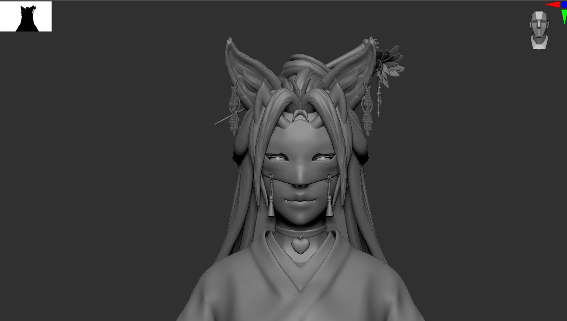 3D model Kitsune - High Poly Base Mesh - TurboSquid 1726077