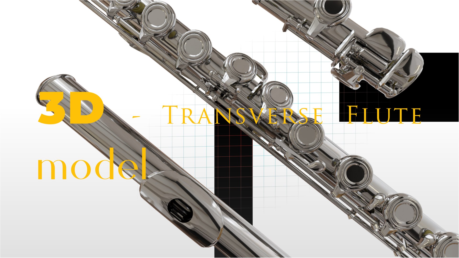 3D 3d Model Of A Transverse Flute - TurboSquid 2333723