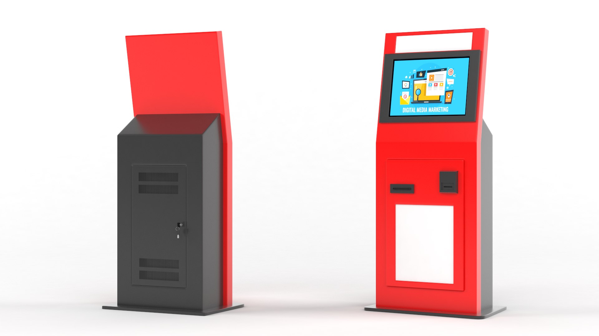 3D Electronic Kiosk - TurboSquid 1942951