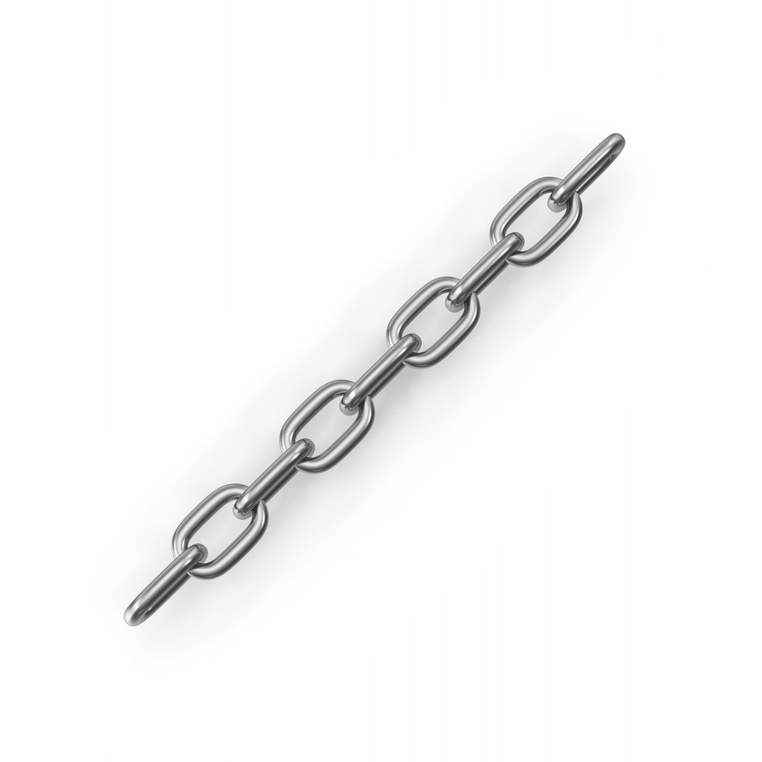 Steel Chain 3D Model - TurboSquid 2262561