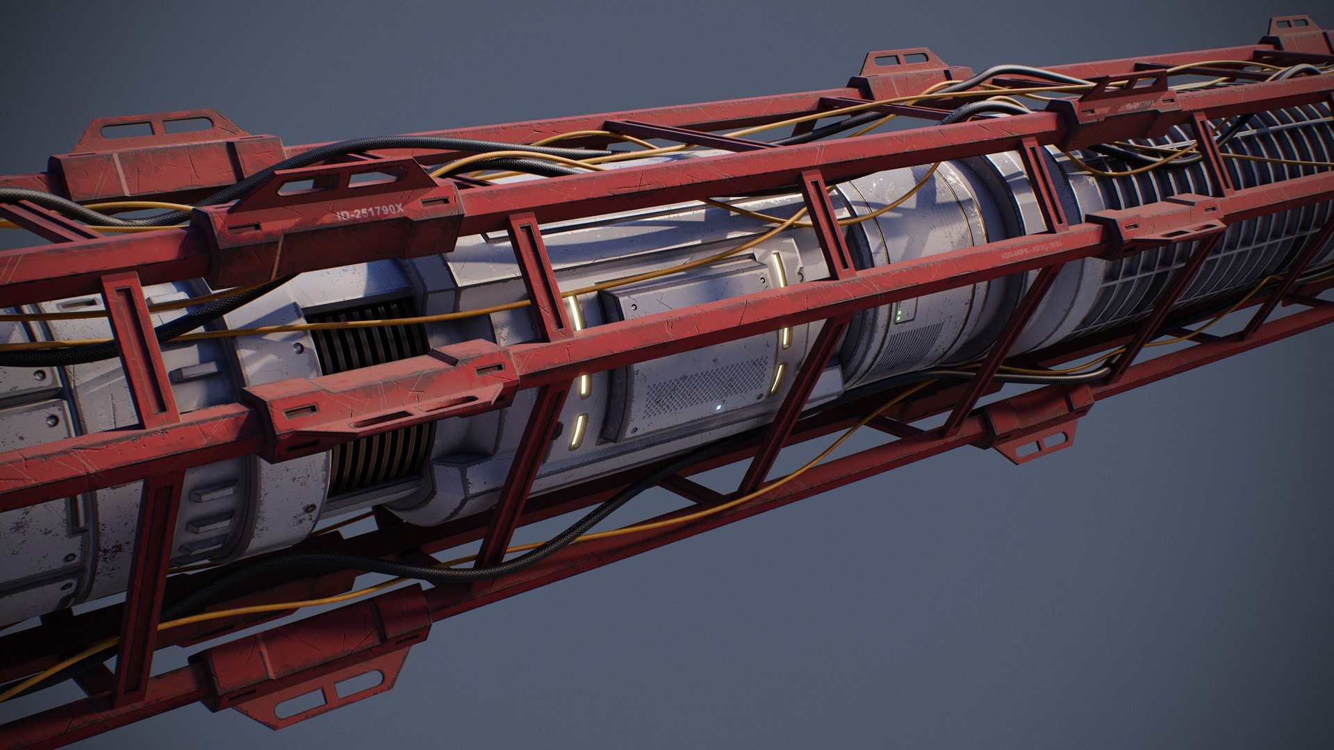 3D Model Sci-Fi Tubes Cables Kitbash Vol 03-PBR - TurboSquid 2250425