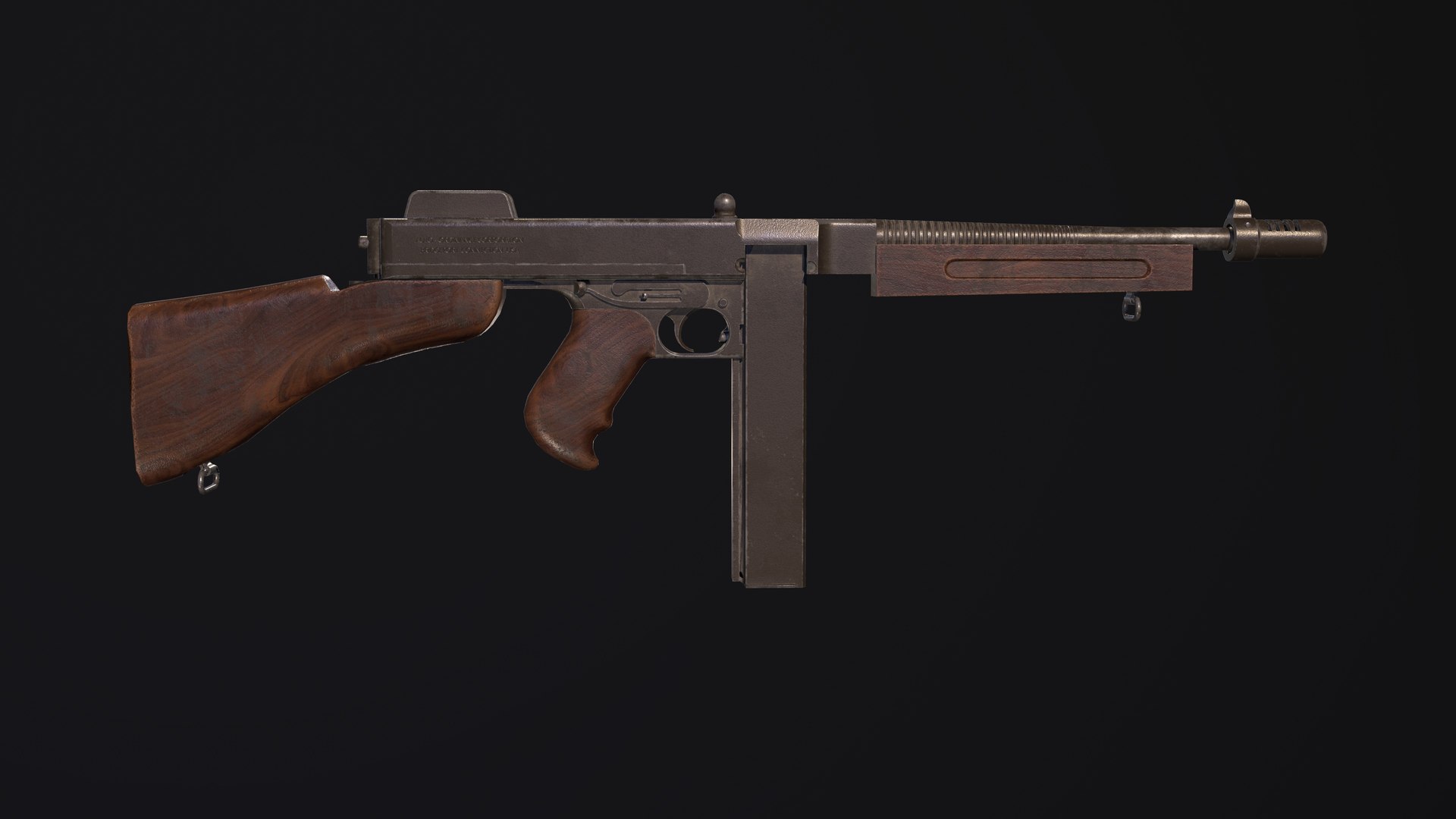 Weapon Gun Thompson 3D Model - TurboSquid 1548183