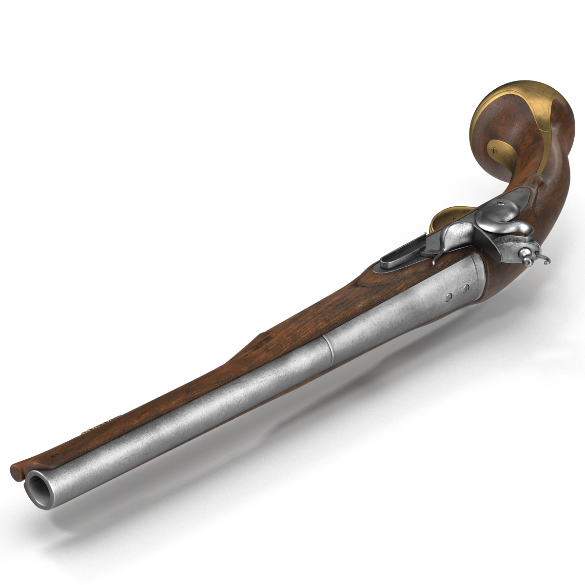 muskets set flintlock 3d 3ds