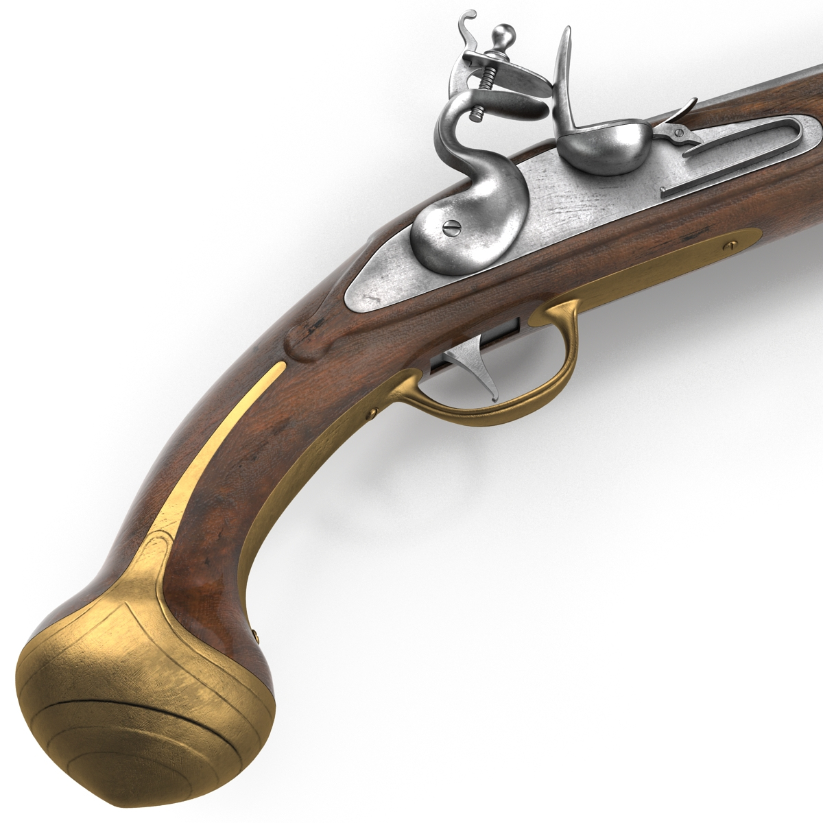 muskets set flintlock 3d 3ds