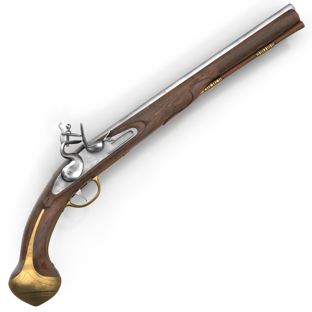 muskets set flintlock 3d 3ds