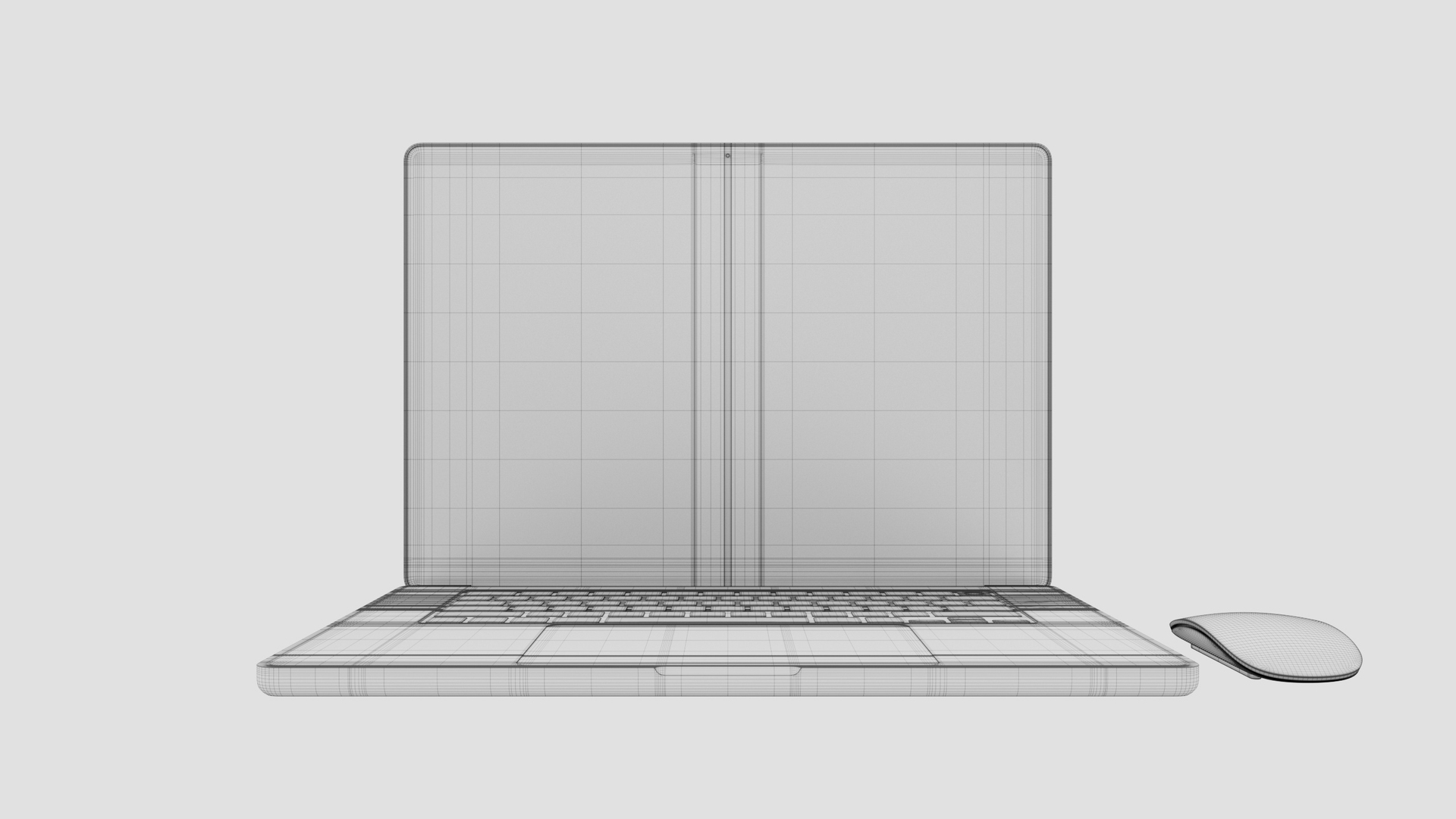 3D Model Apple MacBook Pro 16 Silver 2022 With Magic Mouse - TurboSquid ...