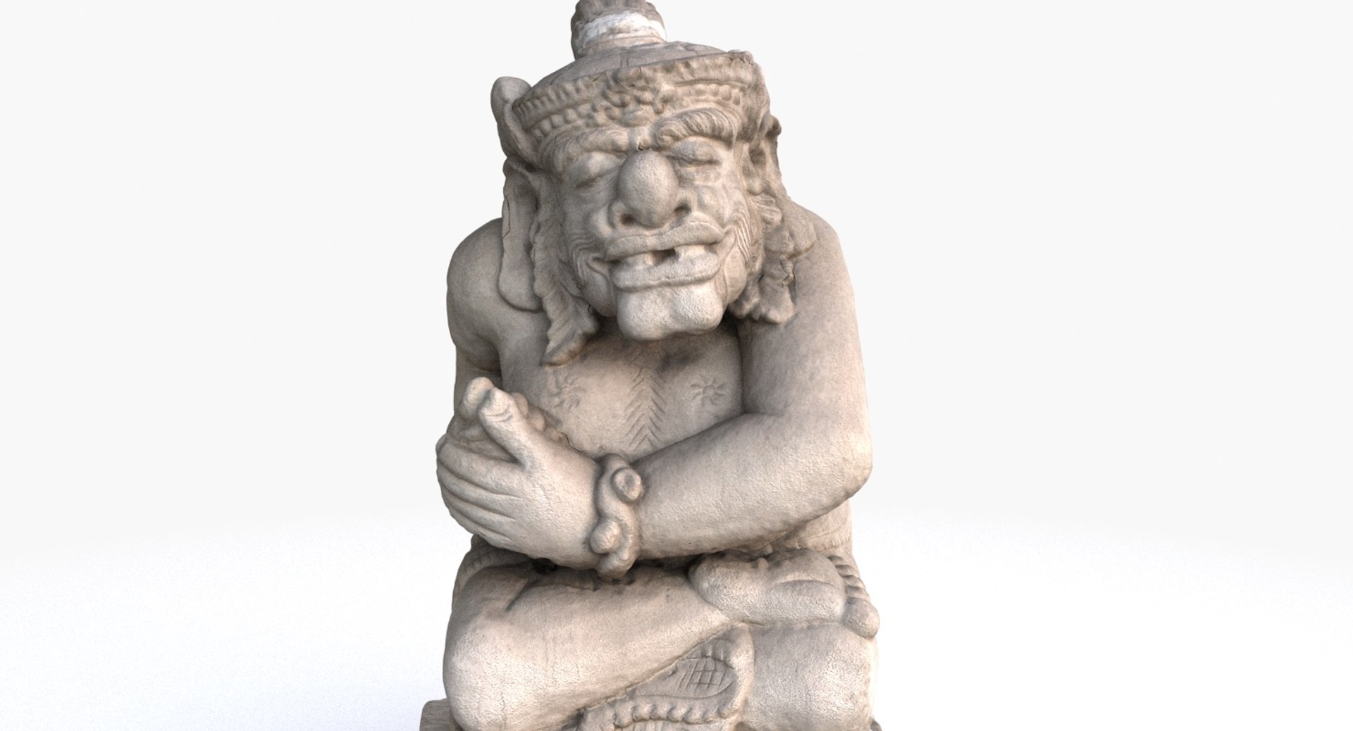 3D Model Balinese Guardian Statue - TurboSquid 1407579
