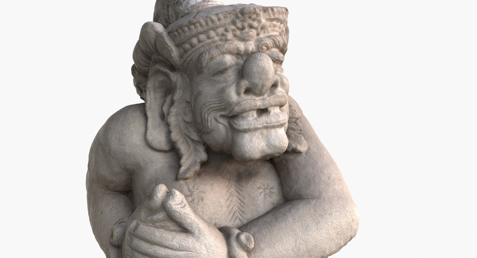 3D Model Balinese Guardian Statue - TurboSquid 1407579