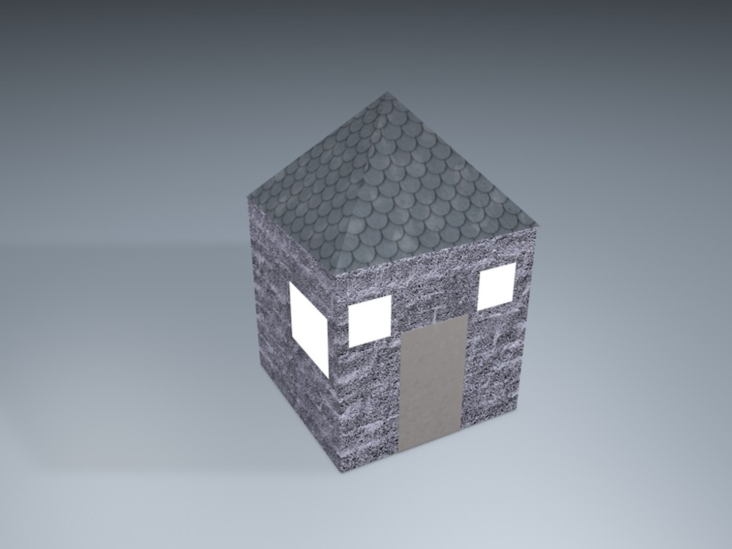 c4d house medieval