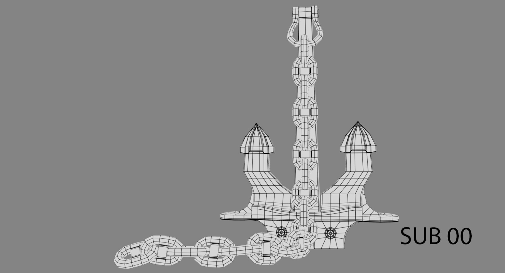 Union type anchor 3D - TurboSquid 1290269