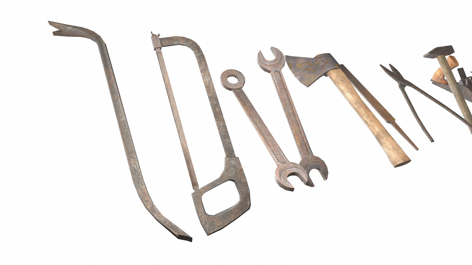 Raw Dirty Metall Tool Garage Da1 3D Model - TurboSquid 1965177