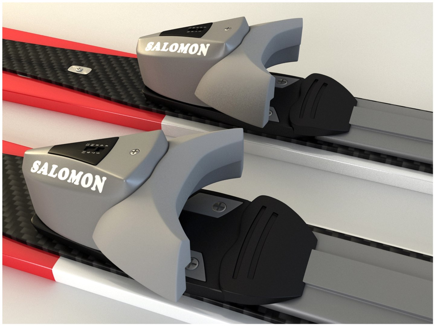 Alpine Solomon Skis 3d Model
