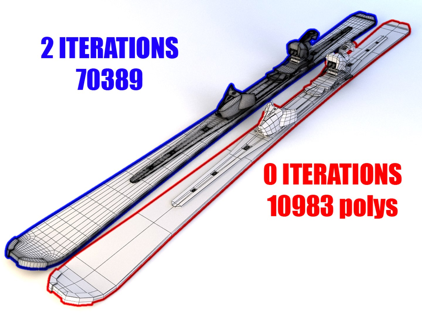 Alpine Solomon Skis 3d Model